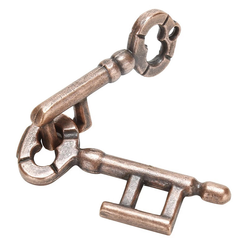 Unlock Interlocking Puzzle Metal Hole Lock key – Odditygadget