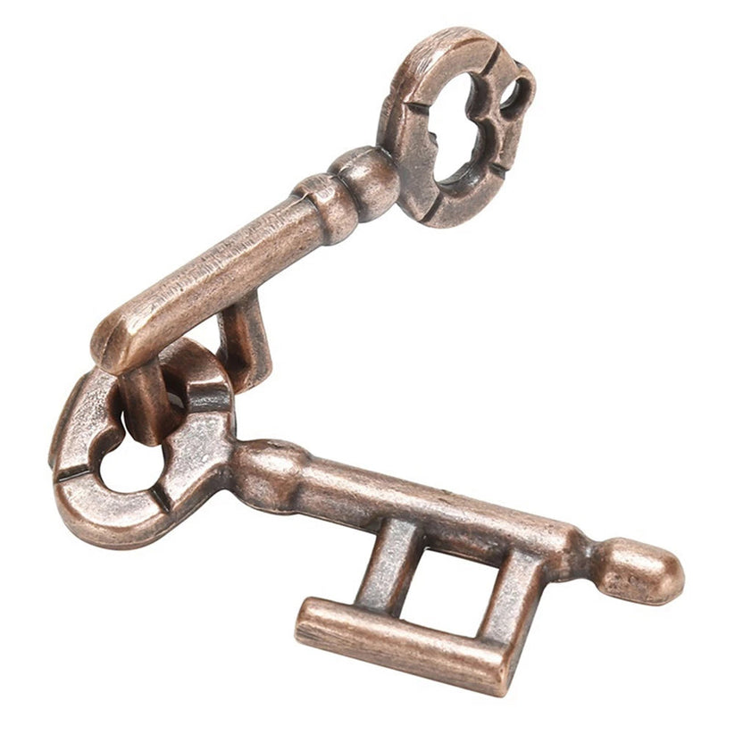 Unlock Interlocking Puzzle Metal Hole Lock key – Odditygadget